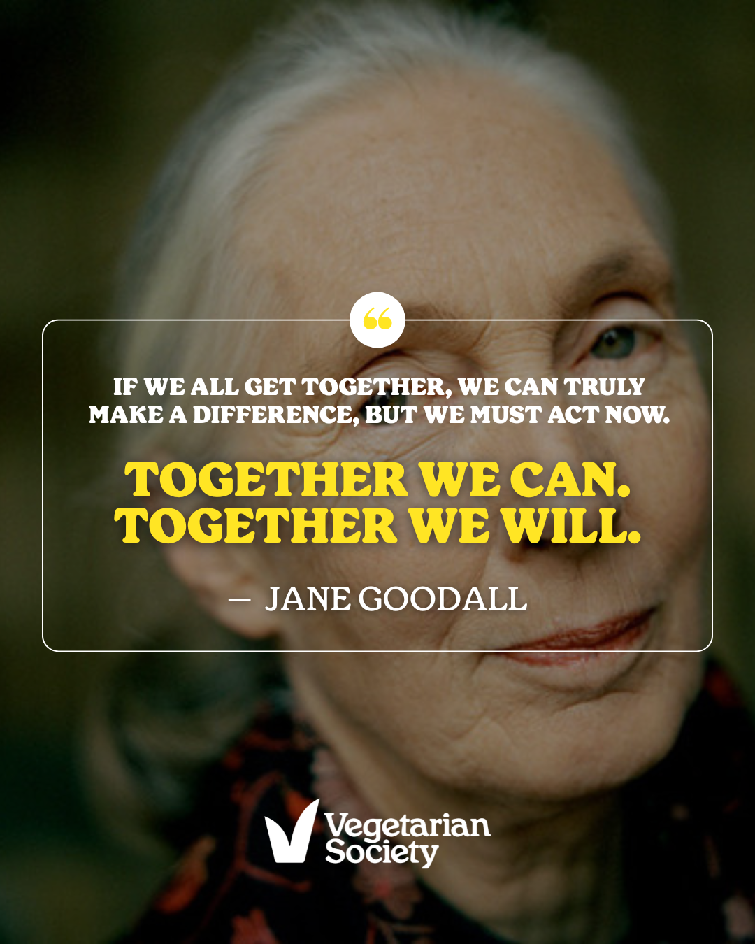 Jane Goodall - Vegetarian Society